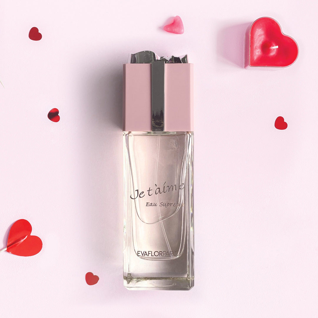 JE T'AIME Eau Suprême • 100 ml Eau de Parfum Gift Set, 12 ml Spray Bag – Evaflor Paris