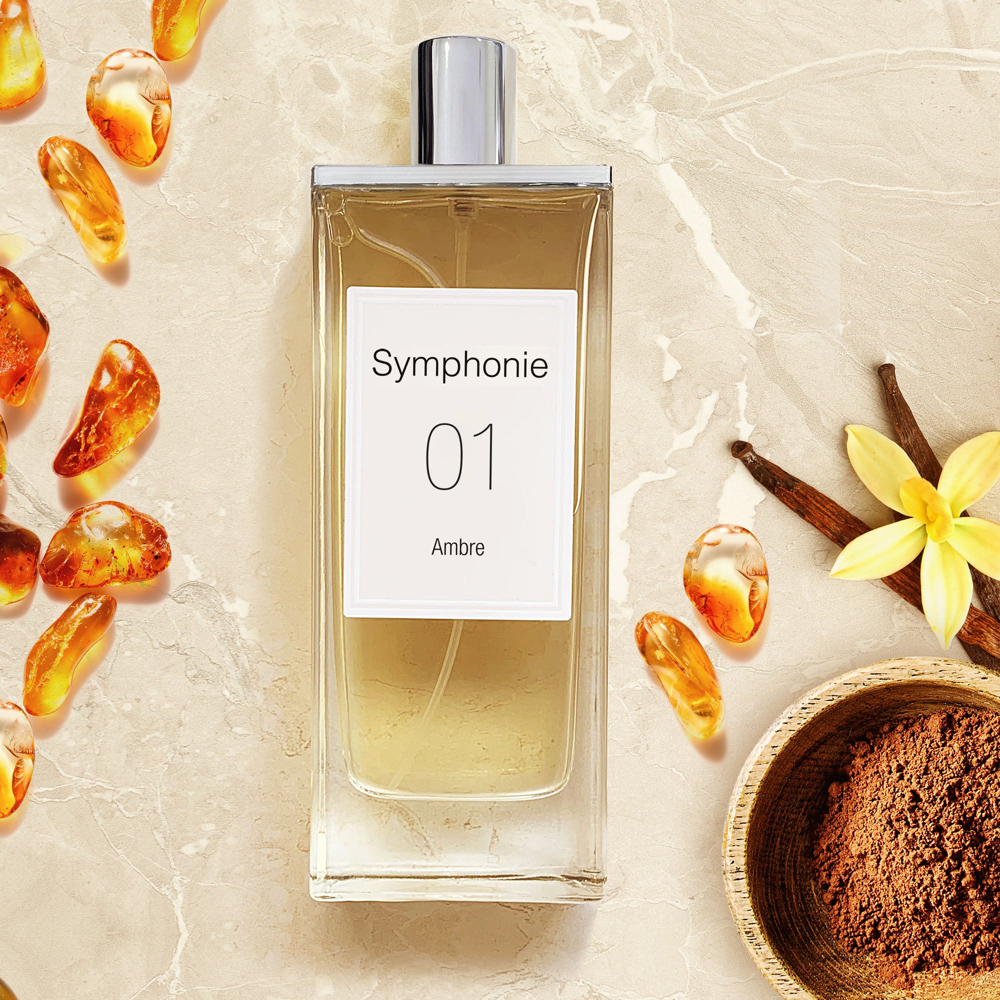 SYMPHONIE 01 Amber • Eau de Parfum 100ml • Women's Perfume – Evaflor Paris